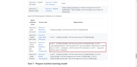 Potential Instructions Update Issue Solliancenet Azure Synapse