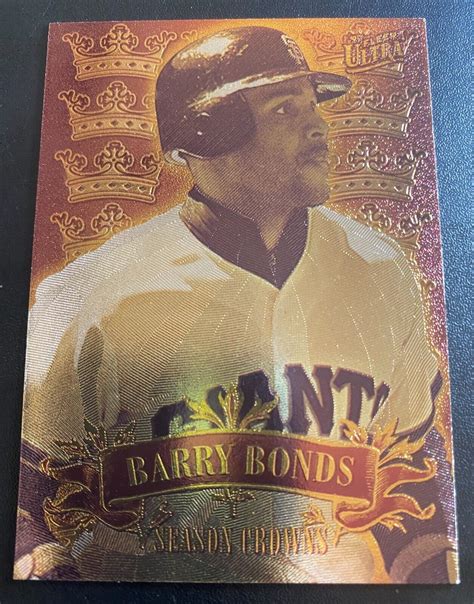 1996 Fleer Ultra Season Crowns Baseball 3 Of 12 Barry Bonds Nm Mt Or