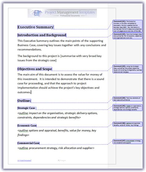 Pmi Business Case Template Williamson