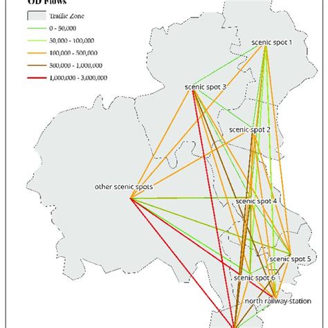 The Origin Destination Flows Of Expected Trips Download Scientific