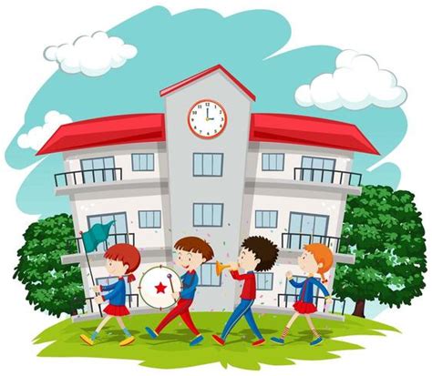 Schoolband Cartoon