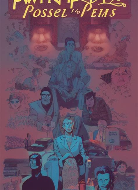 KREA AI Twin Peaks Comic Book Cover Movie Poster Artwork B