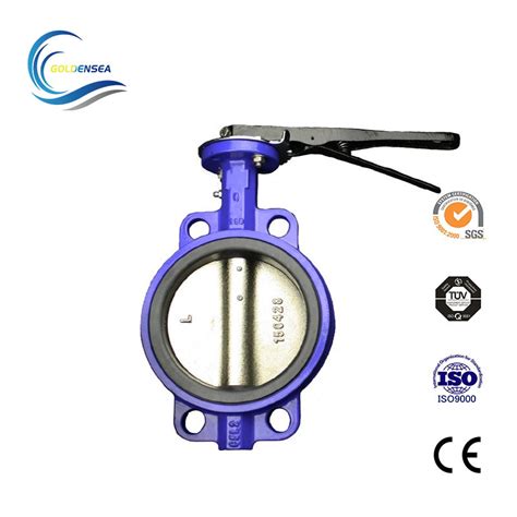 DN50 BS 5155 10bar Stainless Steel 316 Wafer Flange Butterfly Valve
