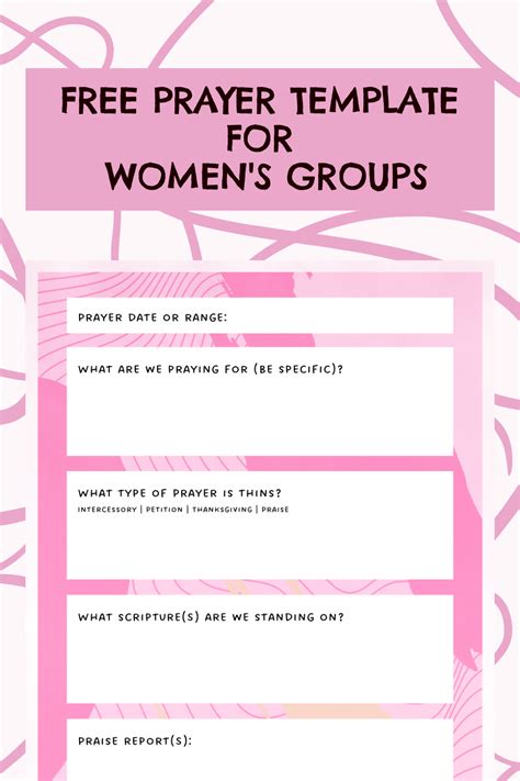Womens Prayer Group Template