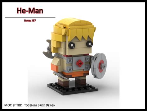 Lego Moc He Man Brickheadz Motu By Togemini Rebrickable Build