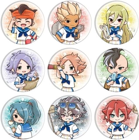 駿河屋 全9種セット 「缶バッジ イナズマイレブン オリオンの刻印 31マリンver グラフアートイラスト」（バッジ・ピンズ）