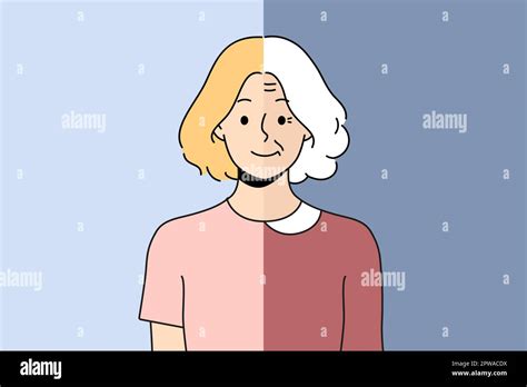 Woman Aging Process Stock Vector Image Art Alamy