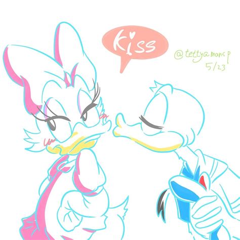 「キスの日に書いたドナデジ 」唯一無二のてつし無料のぬりえ企画参加クリエイター募集中！のイラスト