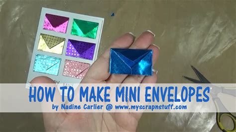 how to make mini envelopes