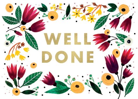 Congratulations Job Well Done