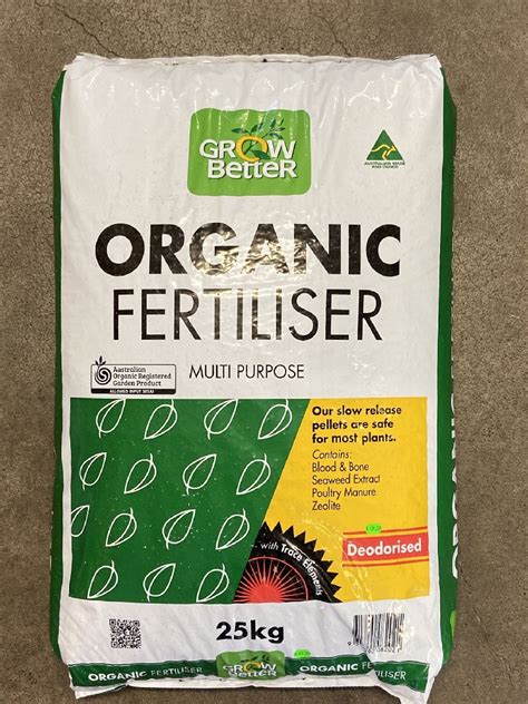 Grow Better Organic Fertiliser 25kg Poyntons Nursery
