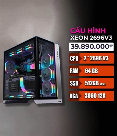 Bộ Máy Pcx Intel Xeon Dual 36 Core 2696v3 Nvidia Geforce Rtx 3060 Pcx® Máy Tính Chuyên Nghiệp
