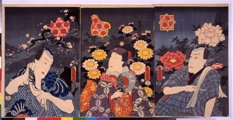 役者絵 初代河原崎権十郎・三代目沢村田之助・四代目中村芝翫 Tomuco Tokyo Museum Collection