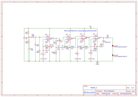 Opamp Sound Light EasyEDA Open Source Hardware Lab