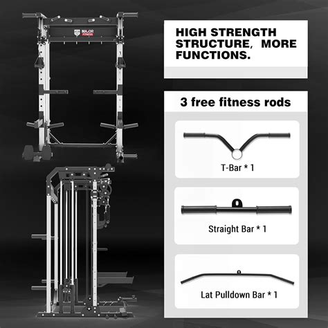 MAJOR FITNESS Multi Functional All In One Power Rack Raptor