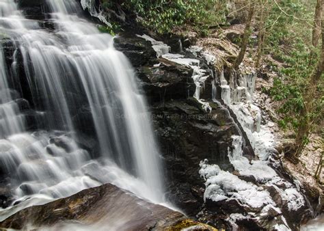 Wintry View Of Soco Falls