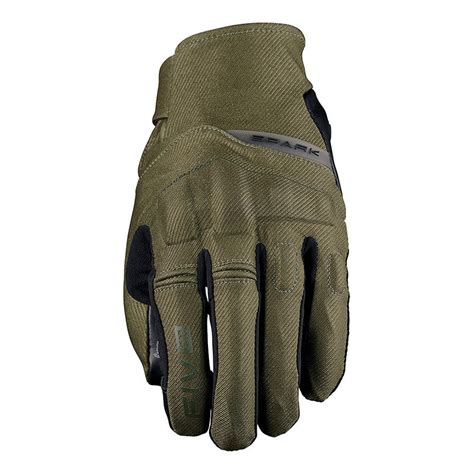 Five 5 Gloves 03 Urban Spark Leather Mens Motorcycle Size S~xxxl Khak