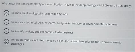 Solved What Meaning Does Complexity Not Complication Have