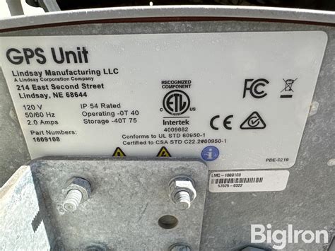 Lindsay Fieldnet Pivot Control Wgps Agriculture Bigiron