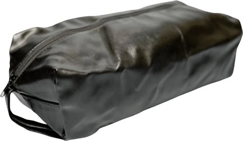 Chic Black Pu Leather Adult Toy Storage Bag Discreet Easy