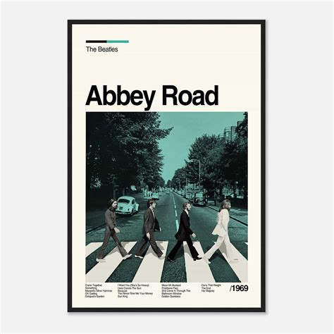 Abbey Road Poster The Beatles Music Poster Citiesbox