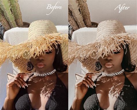 10 Best Seller Lightroom Mobile Preset Dark Skin Instagram Etsy