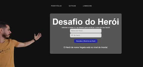 Desafio Do Herói Dio Carlos Cgs Html Javascript Dio