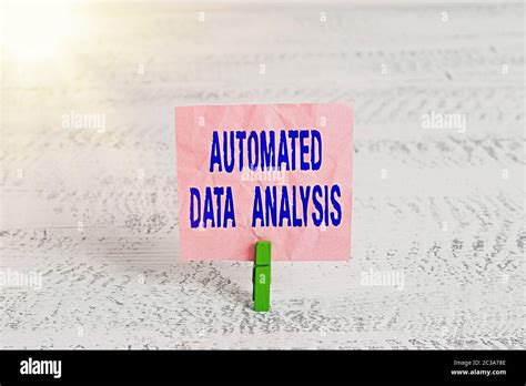 Handwriting Text Automated Data Analysis Conceptual Photo Artificial Intelligence And Deep