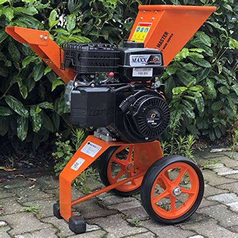 Benzin Häcksler 6 PS 4 Takt Motor 208 ccm Ast Laub Holz Garten Häcksler