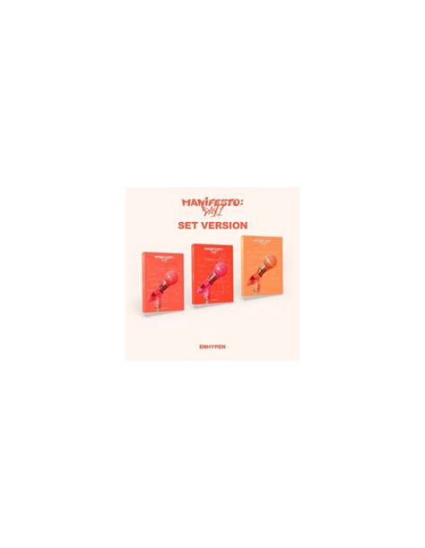 SET ENHYPEN Album MANIFESTO DAY 1 SET Ver 3CD