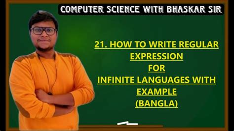 How To Write Regular Expression For Infinite Languages With Example