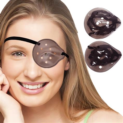 Amzvio 2pcs Eye Shield After Cataract Surgery Dark Clear Eye Patch
