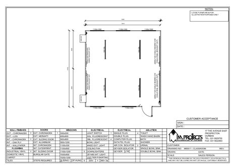 College Classroom Design Drawings