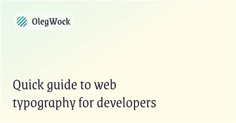 web directions on linkedin quick guide to web typography for