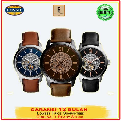 New Item Jam Tangan Pria Otomatis Fossil Automatic Townsman Leather