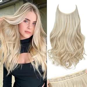 Amazon SARLA Invisible Wire Hair Extensions With 3 Clips Long