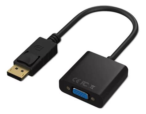 Adaptador Dp A Vga Convertidor De Displayport A Vga Chapado Mercadolibre