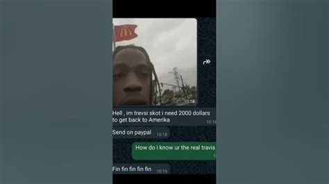 Hello Im Travis Scott Fin Fin Fin😂 Youtube