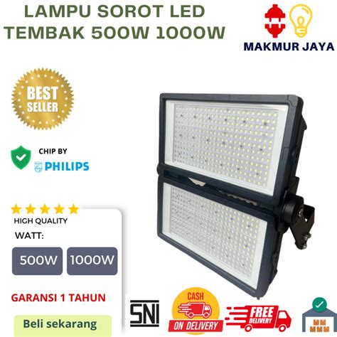 SOROT LED TEMBAK 500W 1000 WATT LAMPU OUTDOOR LED 500WATT 1000WATT