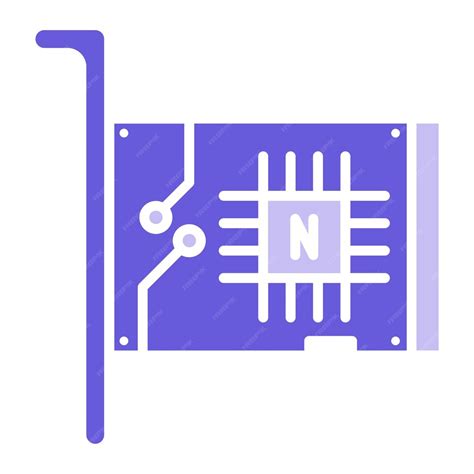 Premium Vector Network Interface Card Vector Illustration