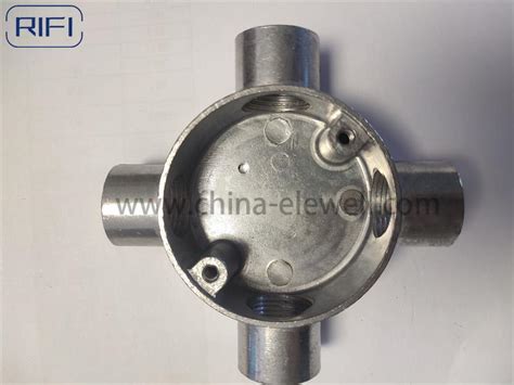 Aluminum Threaded Type And Non Threaded Circular Junction Box 4 Way