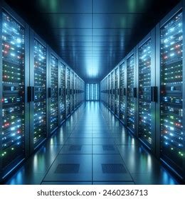 3d Rendering Ideal Data Center Data AI Generated Image 2442258593