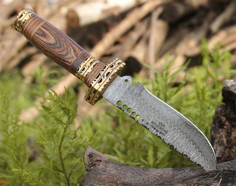 Damascus Hunting Knives Made In Usa Shokunin Usa