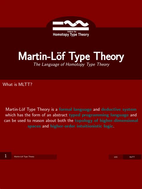 Martin Lof Type Theory Pdf
