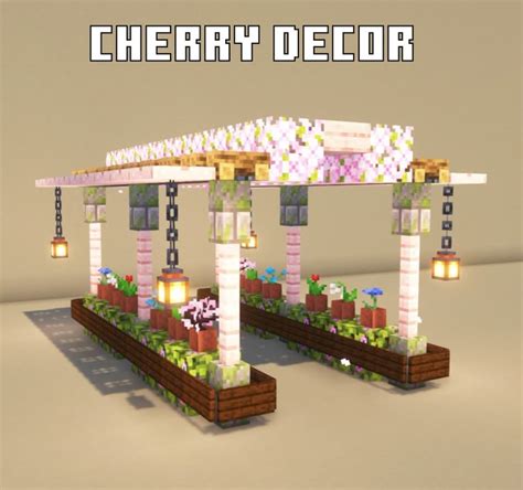 Minecraft Cherry Blossom Decoration Ideas Tutorial Minecraft Houses