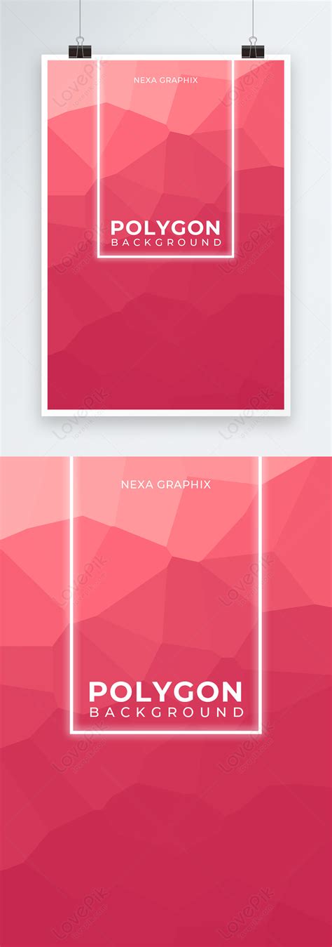 Hình Nền Công Nghệ Màu Hồng Trừu Tượng đa Giác Nền Poster Gradient Hd