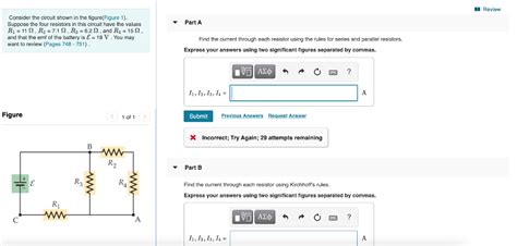 Solved Review Part A Consider The Circuit Shown In The Chegg