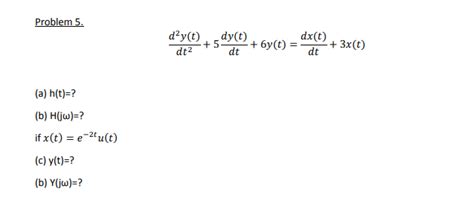 Solved Day T Dy T Y T Dx T A H T B H Jw Chegg Com