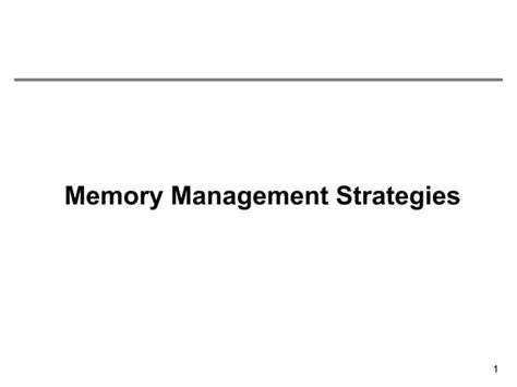 Memory Management Techniques Ch81pptx