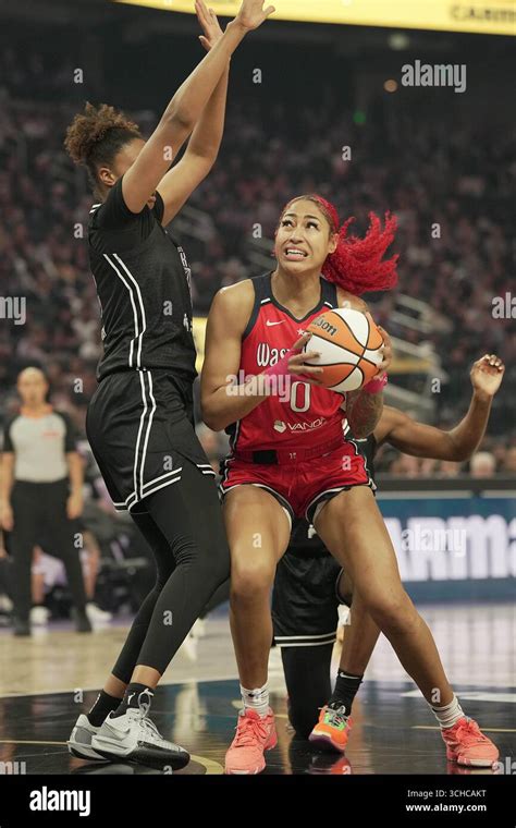 Washington Mystics Forward Shakira Austin 0 Drives To The Basket